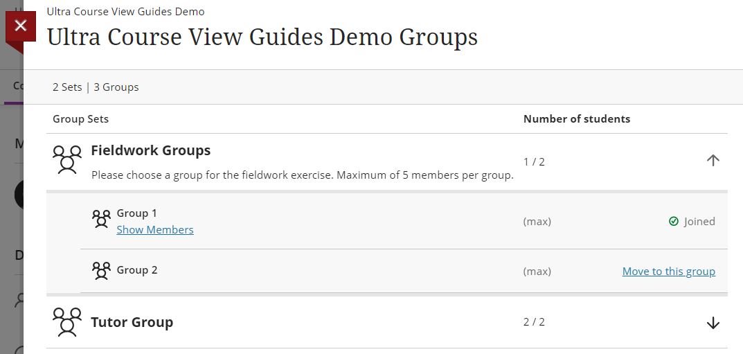 Groups in Minerva - Student Guide | Digital Education Systems Help