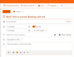 Create bookable meeting slots using Microsoft Bookings with Me ...